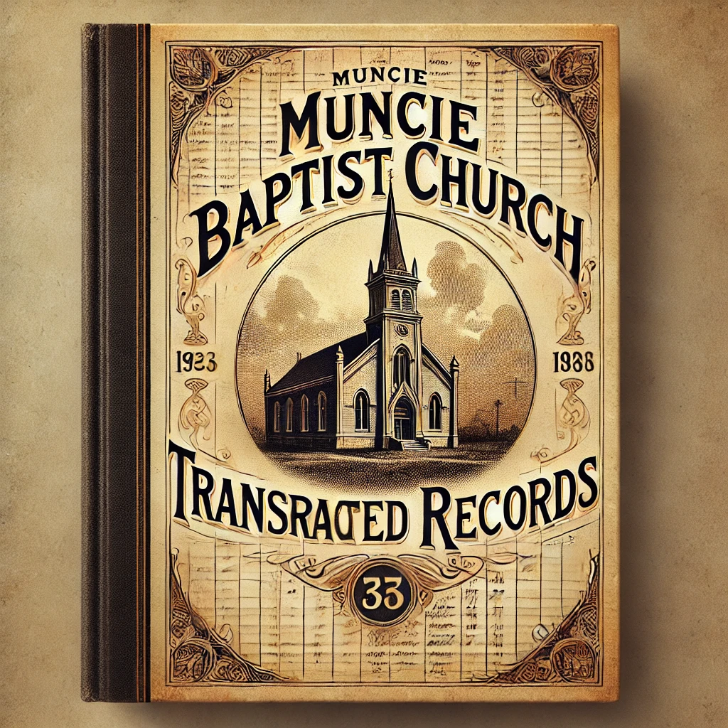 Muncie Baptist Church Transcribed Church Records | My Roots Run Deep